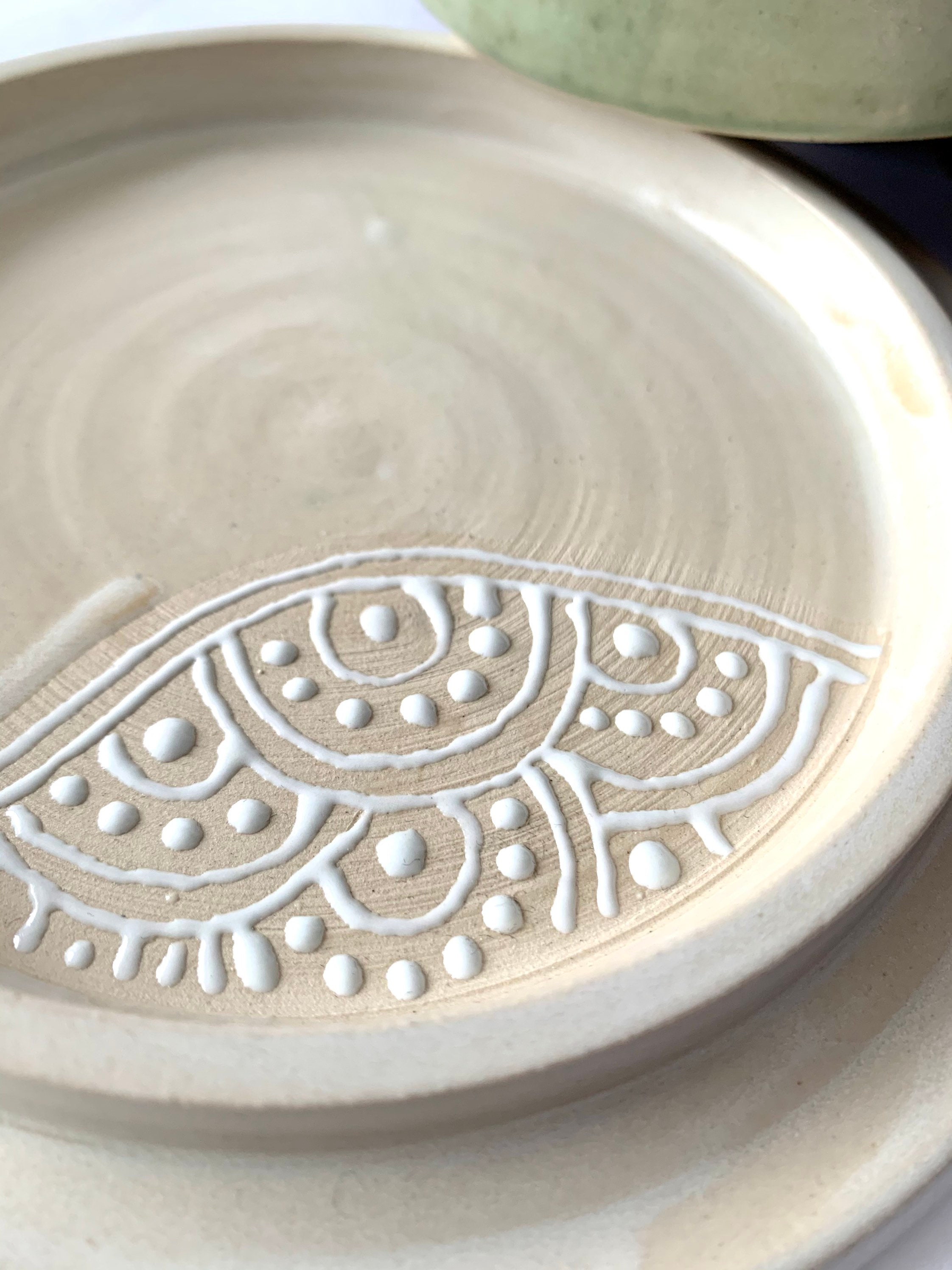 Beautiful Butter Dish Cheese Cover with hand-painted quirky playful ...