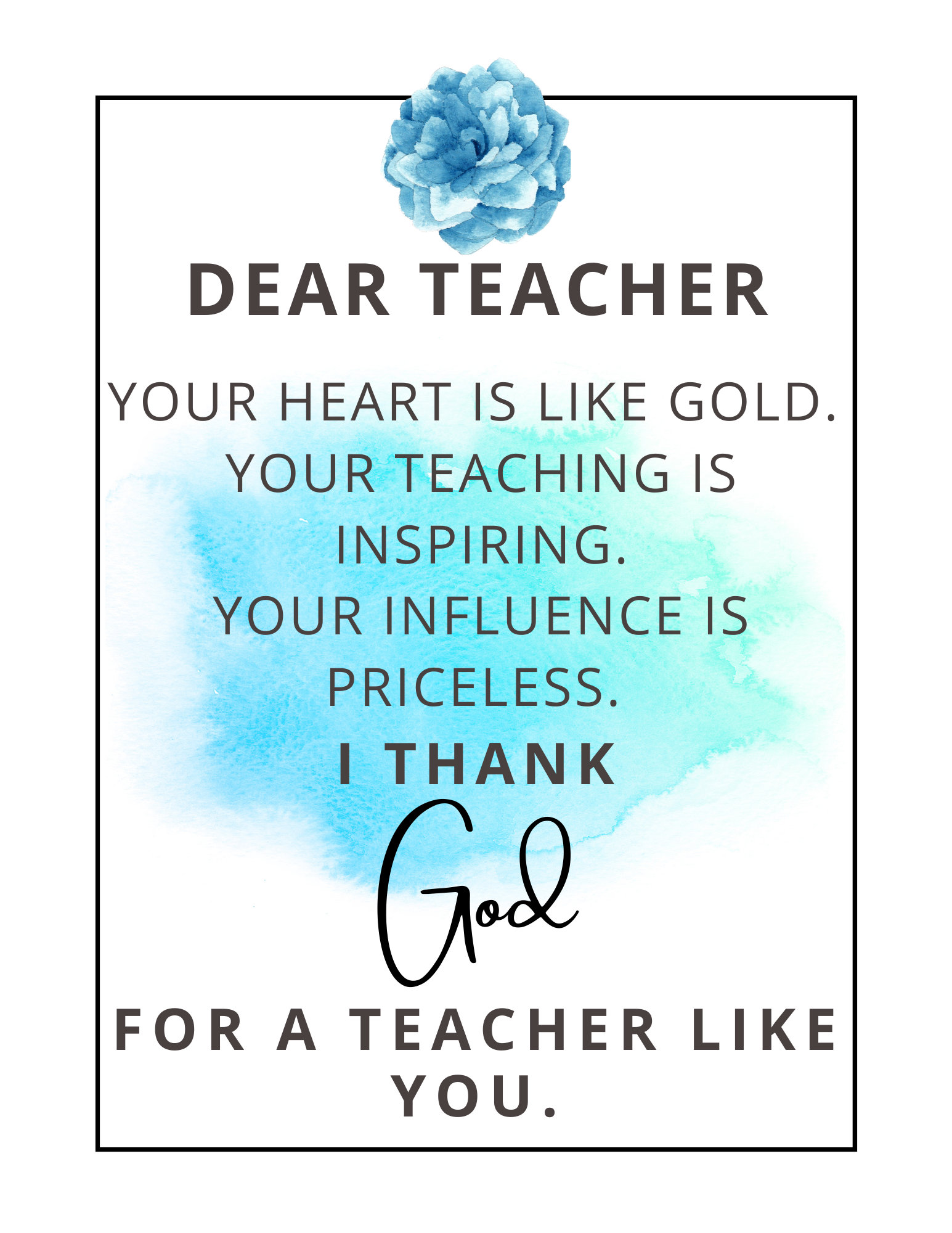 Religious Thank You Quotes For Teachers