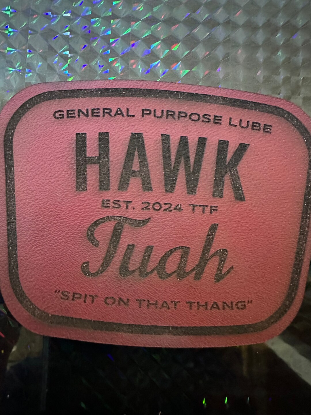 Hawk Tuah Leather Patch - Etsy