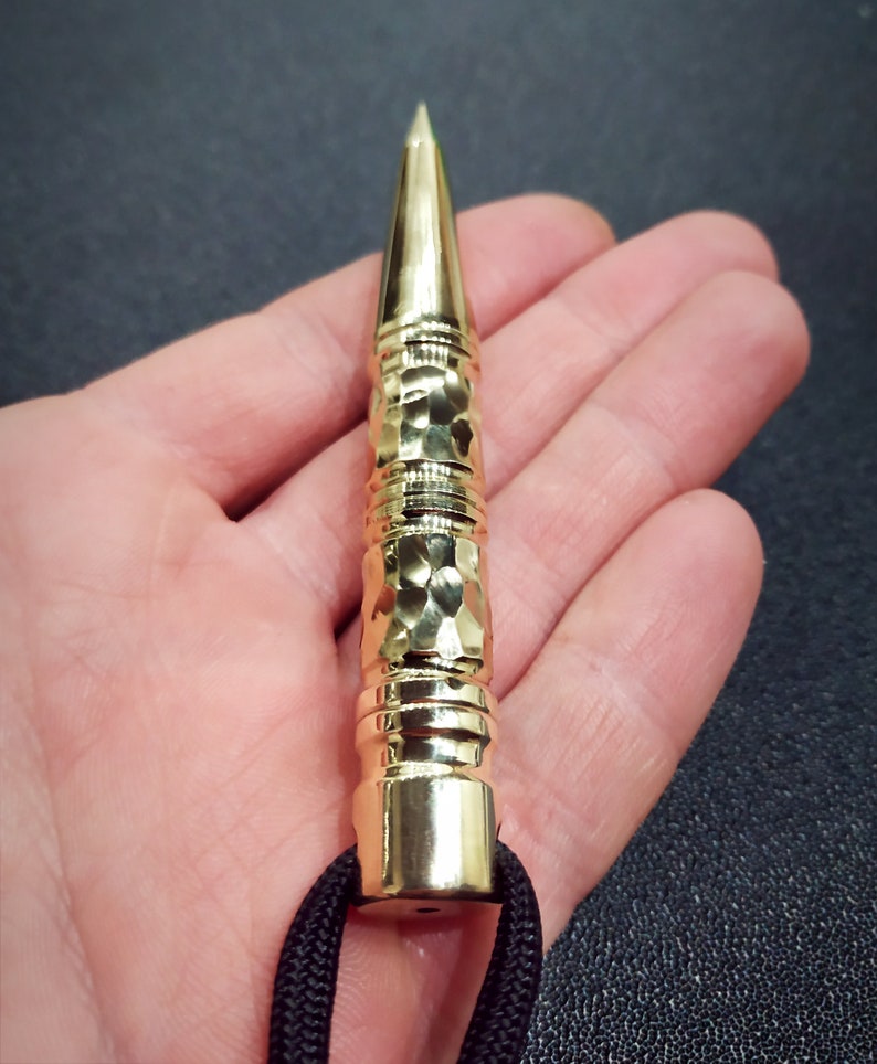 Brass Marlin Spike Polished For Paracord Key Lanyard Tool Etsy