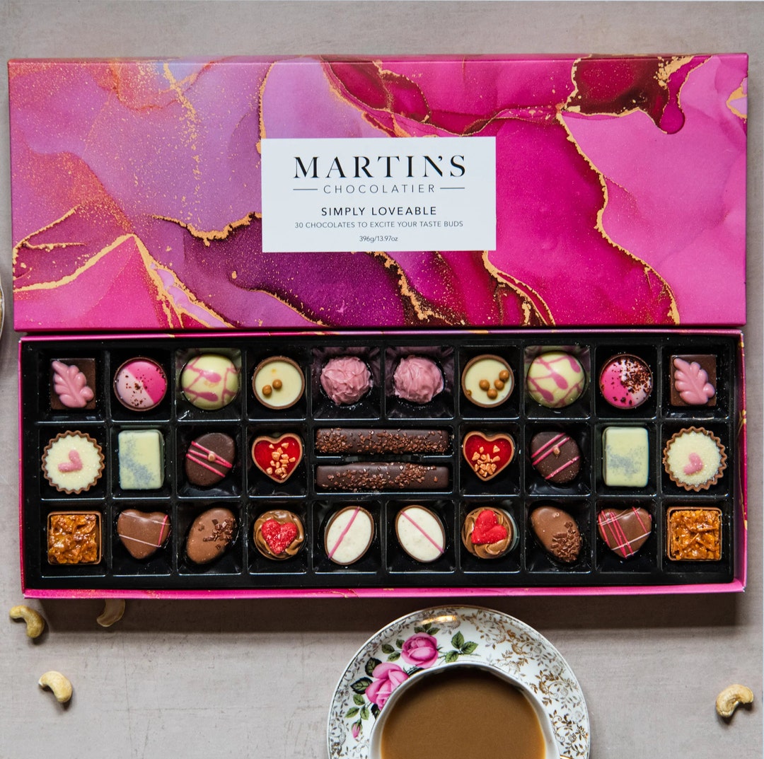 Valentine's Chocolate Box Gift for Her Romantic Box of Chocolates ...