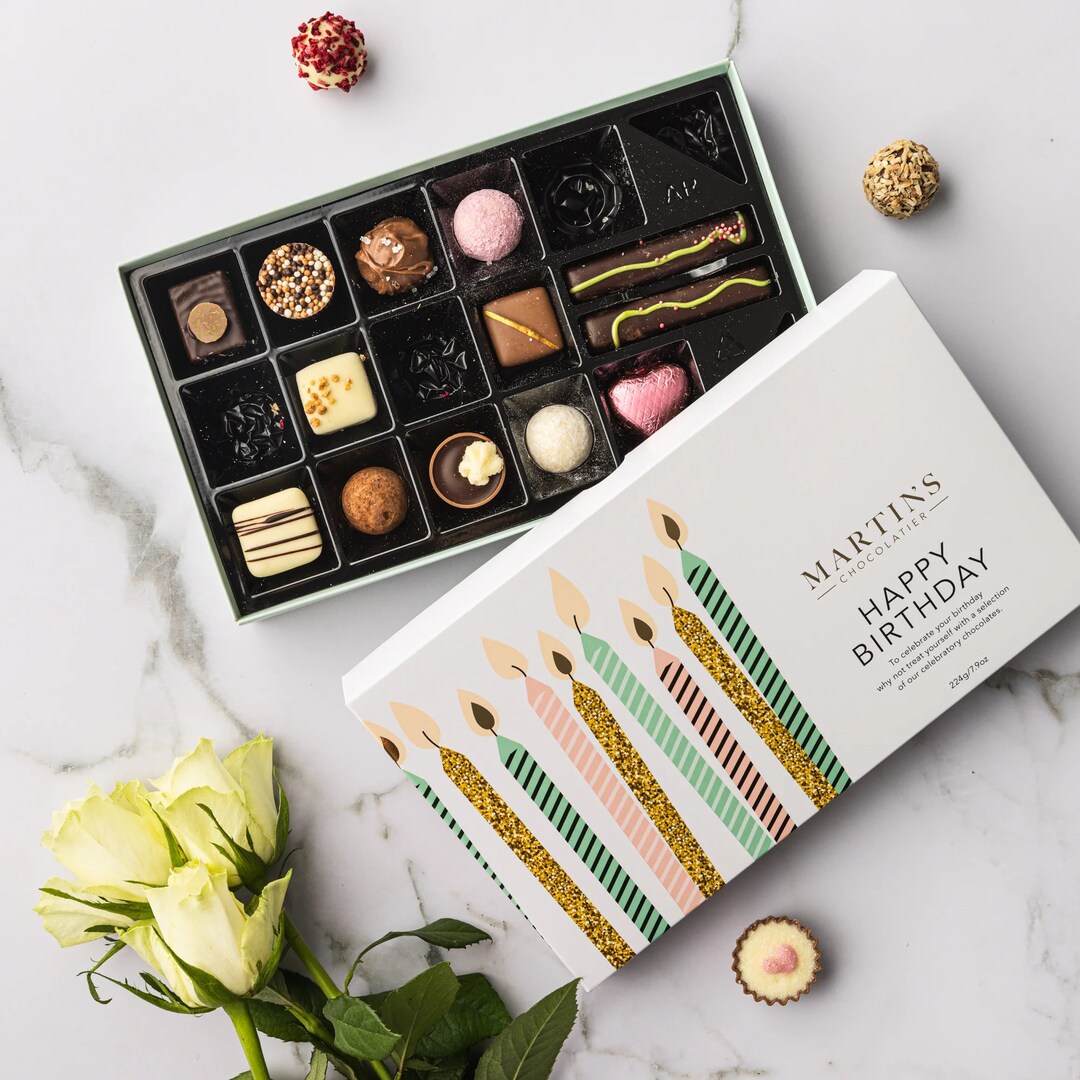 Happy Birthday Chocolate Gift Box | 16 Chocolates Birthday Gift Box ...
