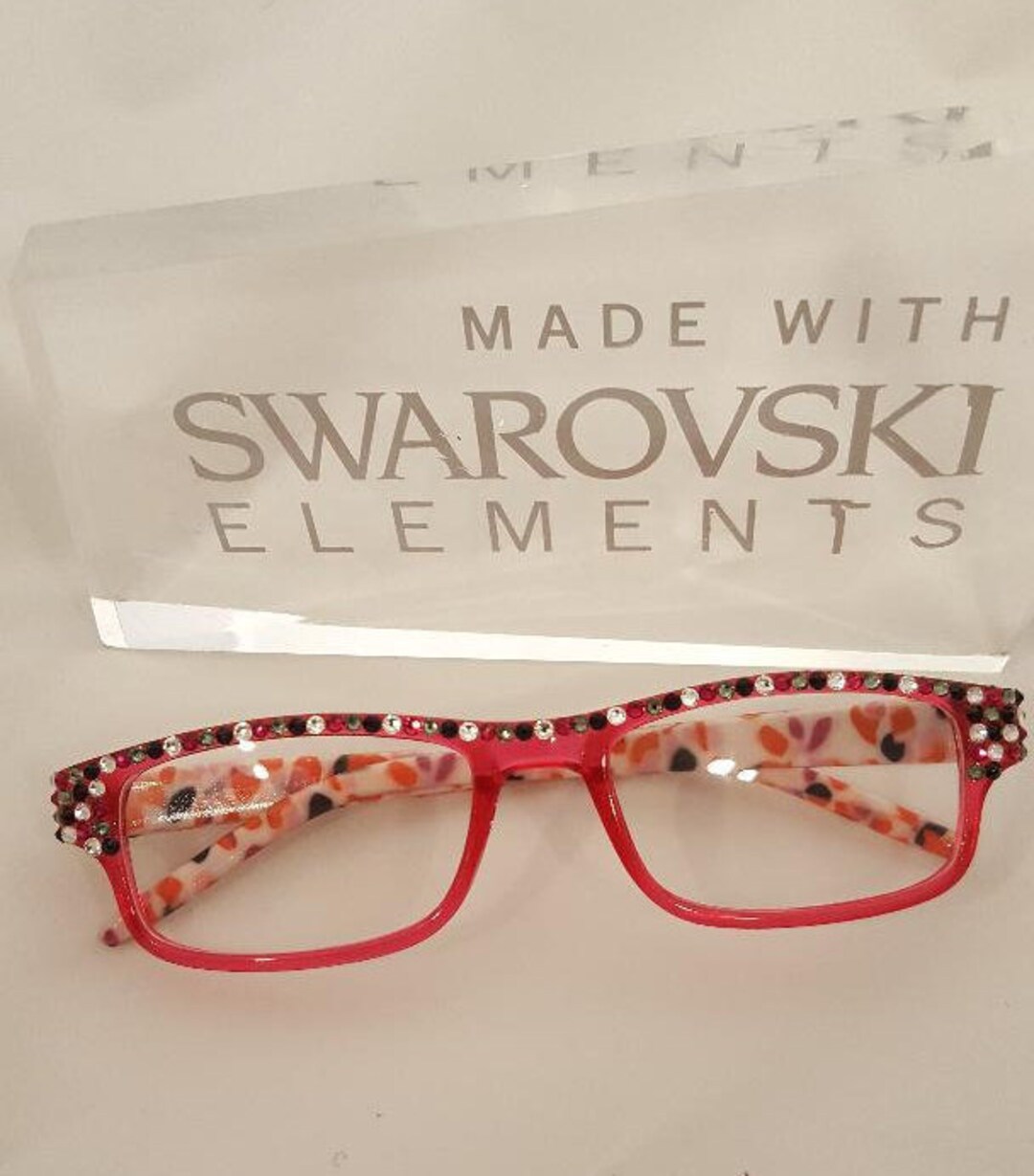RUBY TUESDAY FLEUR With Crystal Case Glamour Swarovski Adorned Reading Glasses - Etsy