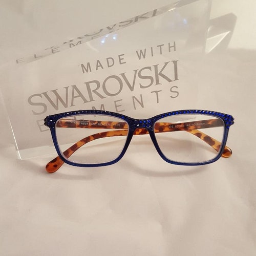 Glamour Quilted Bling Reading Glasses For Women Adorned W Etsy