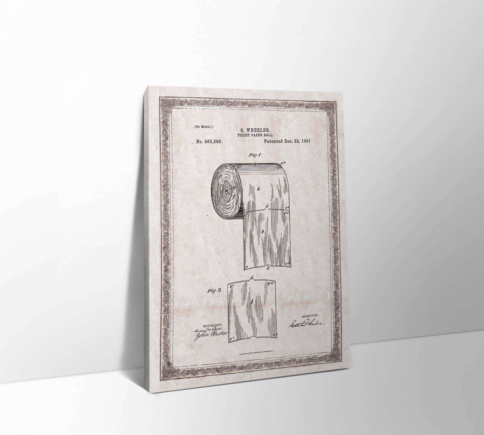 Toilet Paper Pattern Perfect for Bathroom Blueprint - Etsy