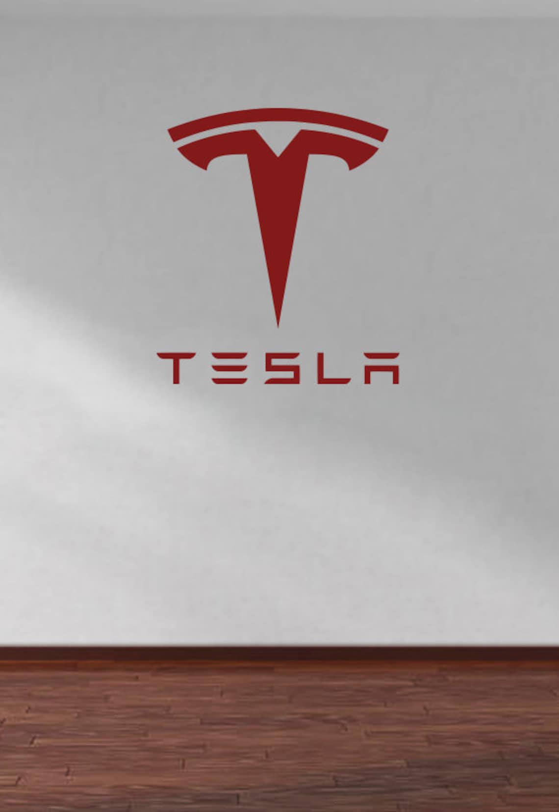Tesla multiple color T sign logo wall decals sticker made from | Etsy