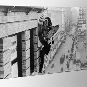 Harold Lloyd in Safety Last the Iconic Clock Shot Tryptic - Etsy