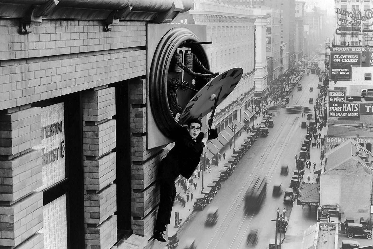 Harold Lloyd in Safety Last the Iconic Clock Shot Tryptic - Etsy