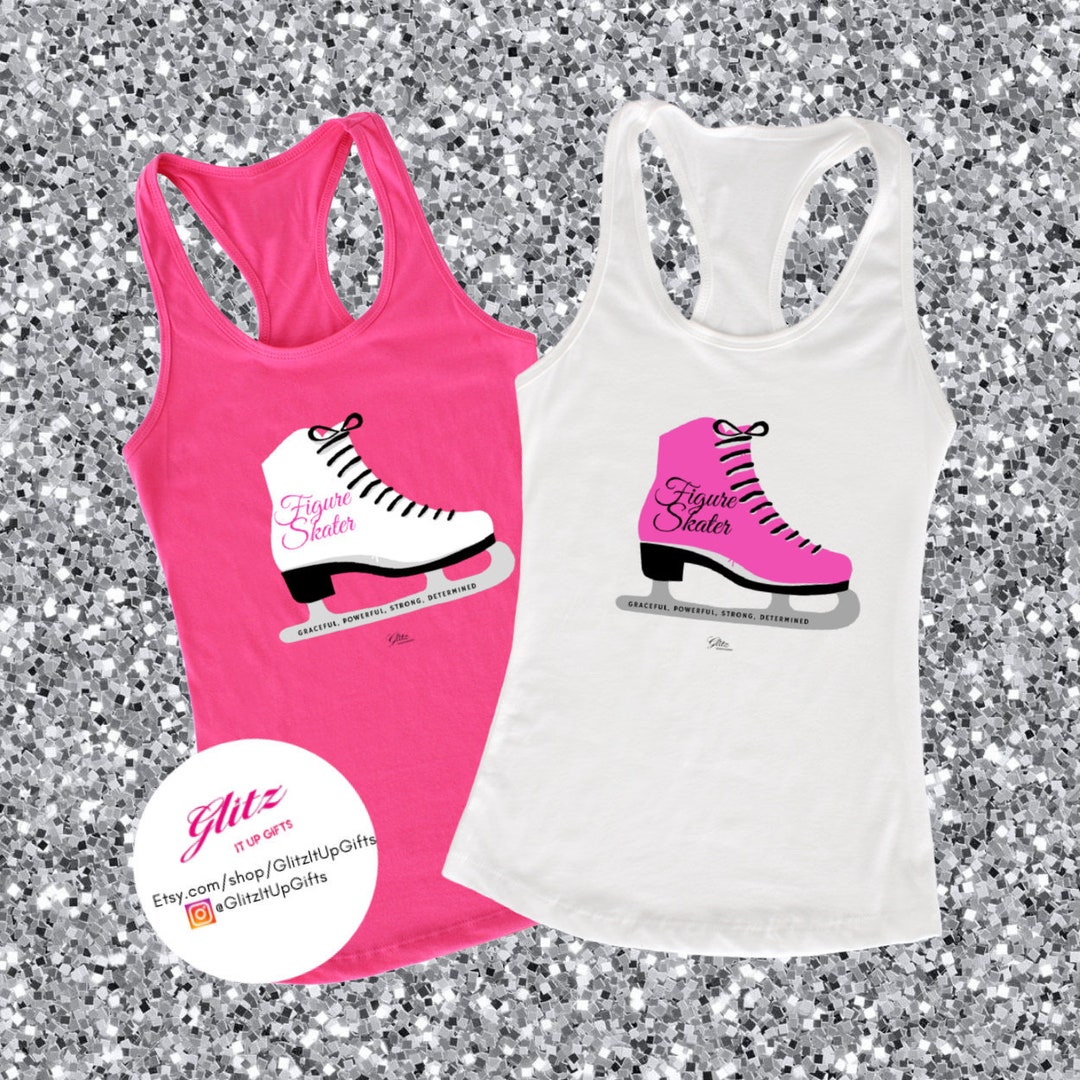 Ice Skate Racerback Tank, Ice Skating Gift, Gifts for Skaters, Skating ...