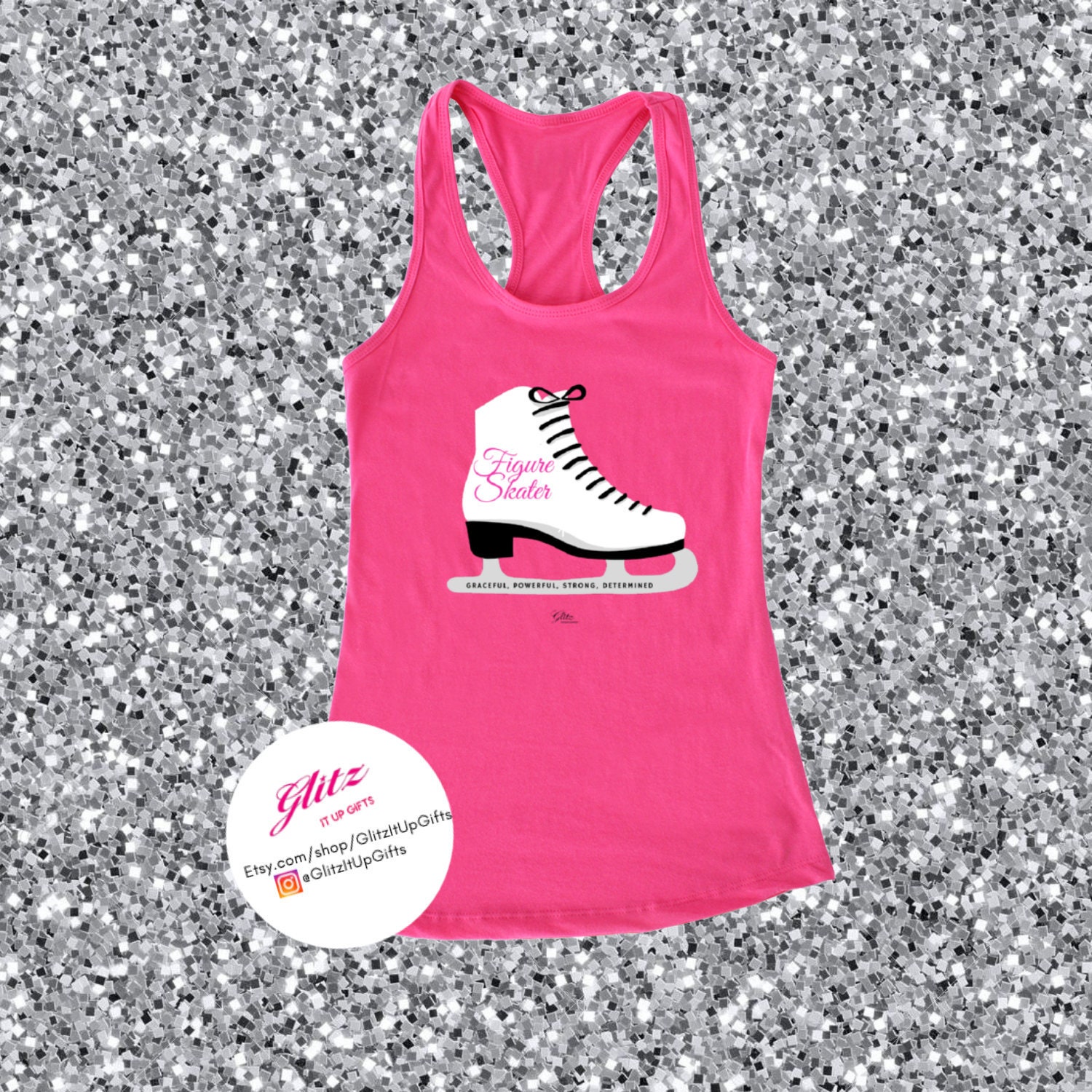 Ice Skate Racerback Tank Ice Skating Gift Gifts for Skaters | Etsy