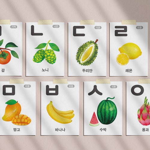 Digital/cute Hangeul Hangul Korean Food - Etsy