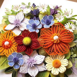 Original 3D Paper Quilling Art, Botanical Wall Decor, Handcrafted ...