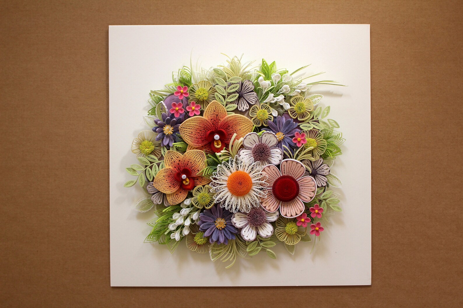 Original 3D Paper Quilling Artwork Botanical Wall Art Gift - Etsy