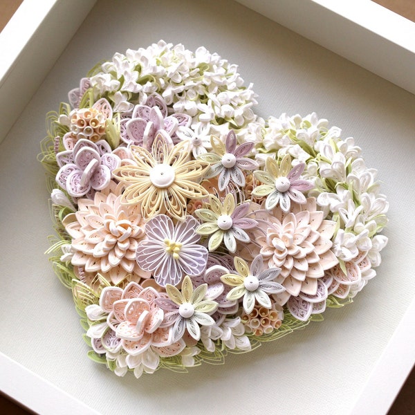 Quilled Heart - Etsy