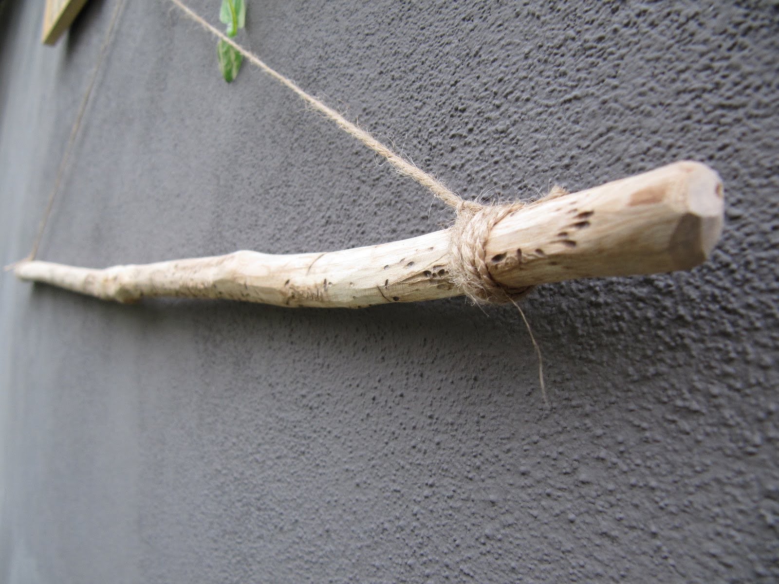 Thin Rustic Olive Wood Branch Piece Wall Hanging for Crystal | Etsy