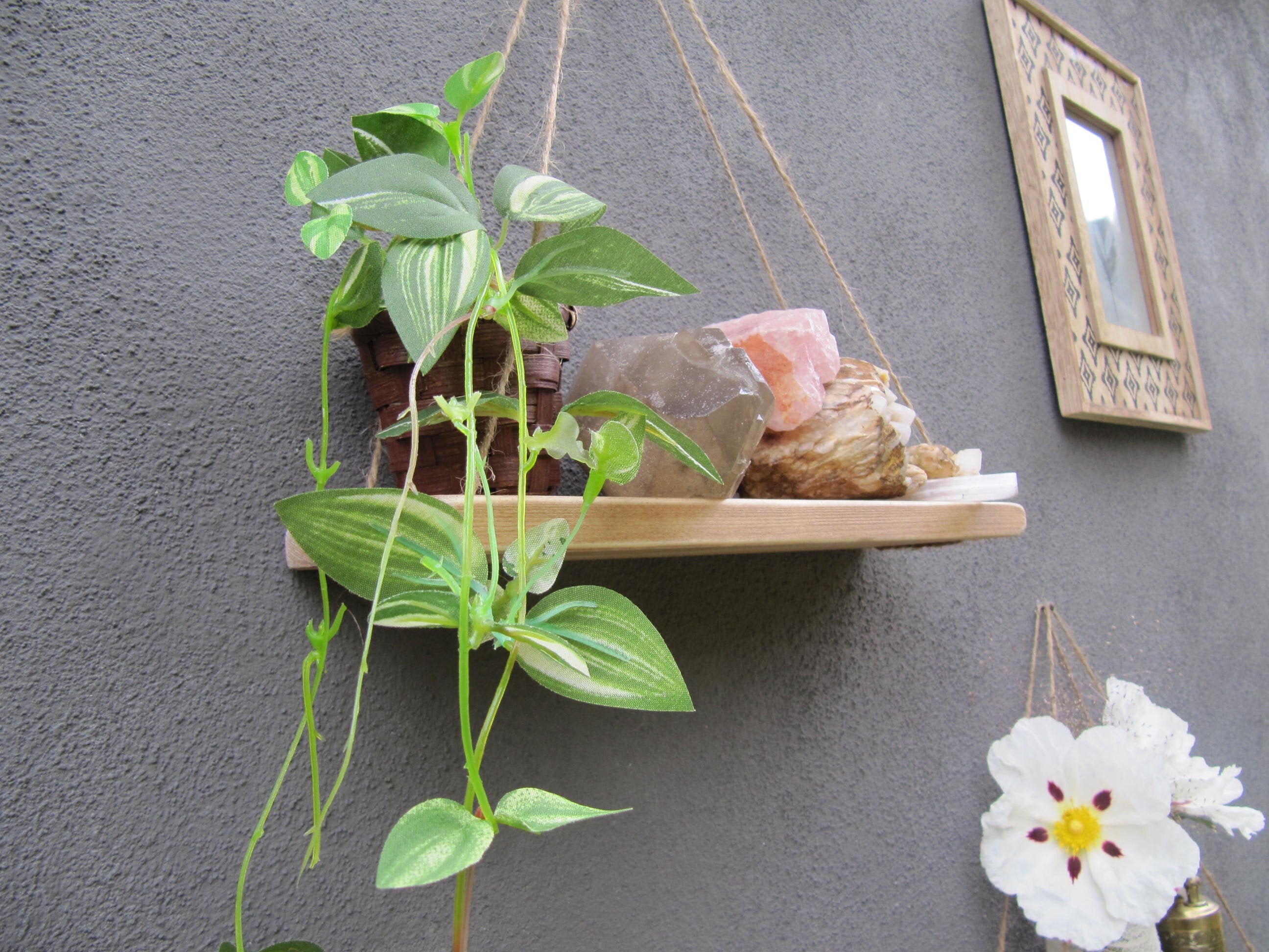 Rustic Floating Shelves Hanging Shelf Swing Shelves | Etsy