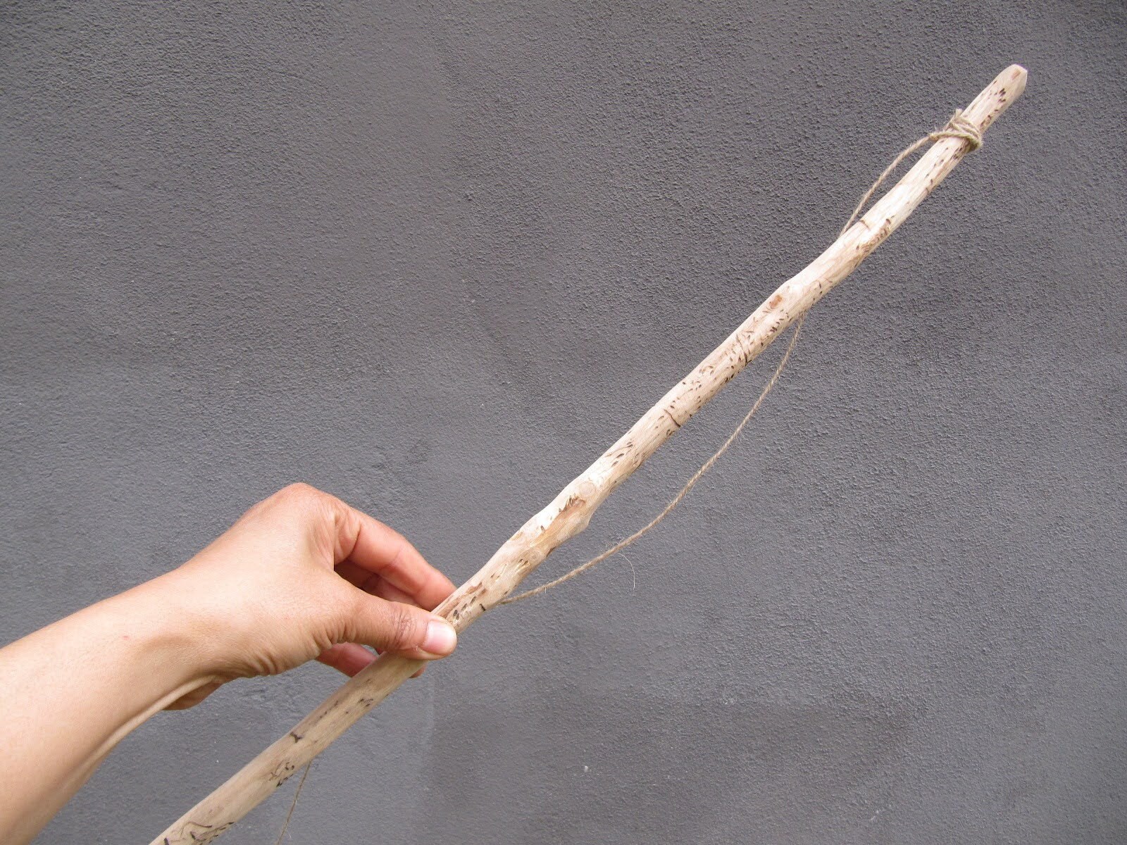 Thin Rustic Olive Wood Branch Piece Wall Hanging for Crystal | Etsy