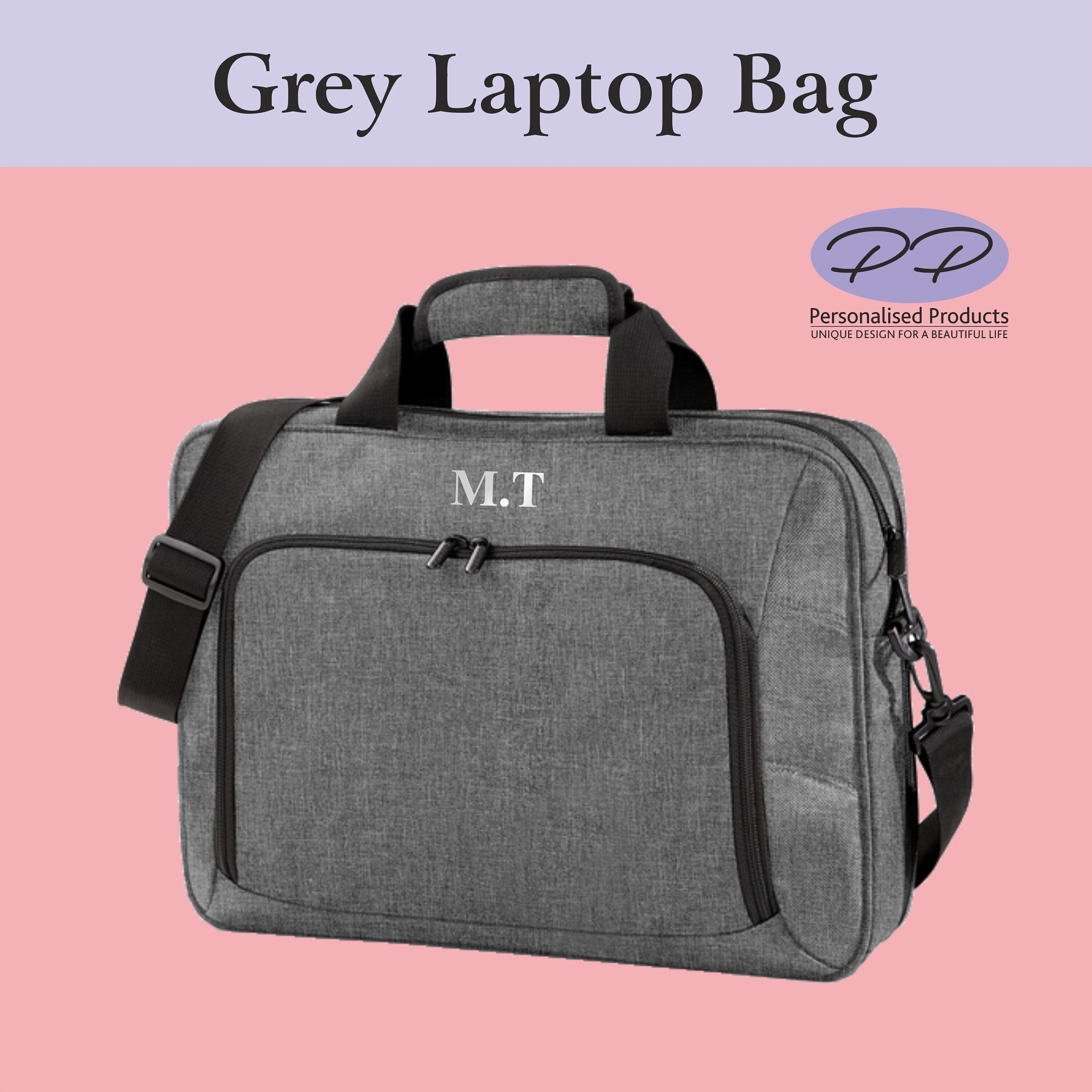 Personalised Executive Laptop Briefcase Bag, Personalized Laptop Case ...