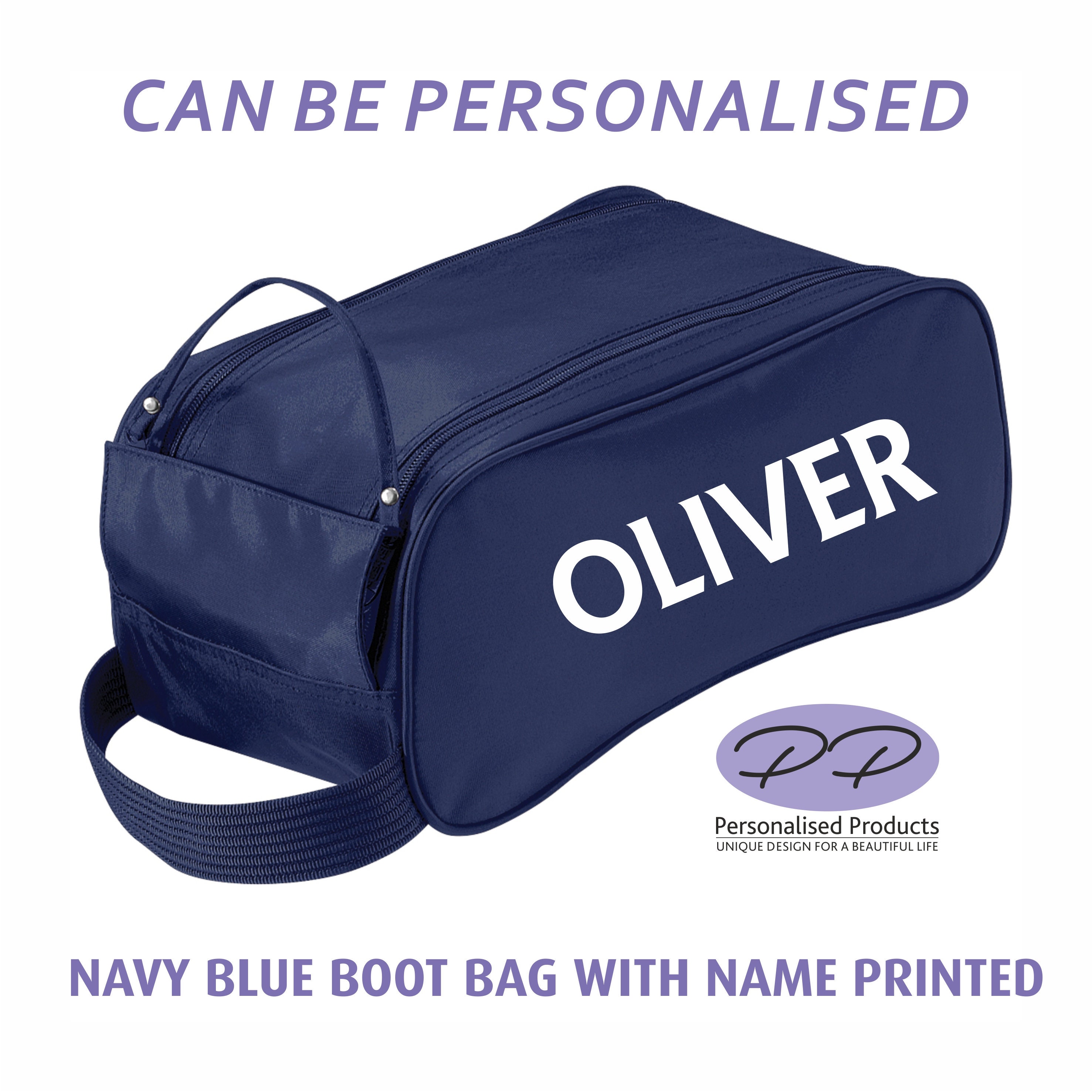 Personalised Football Boot Bag, Sport Shoe Bag With Initials or Name ...