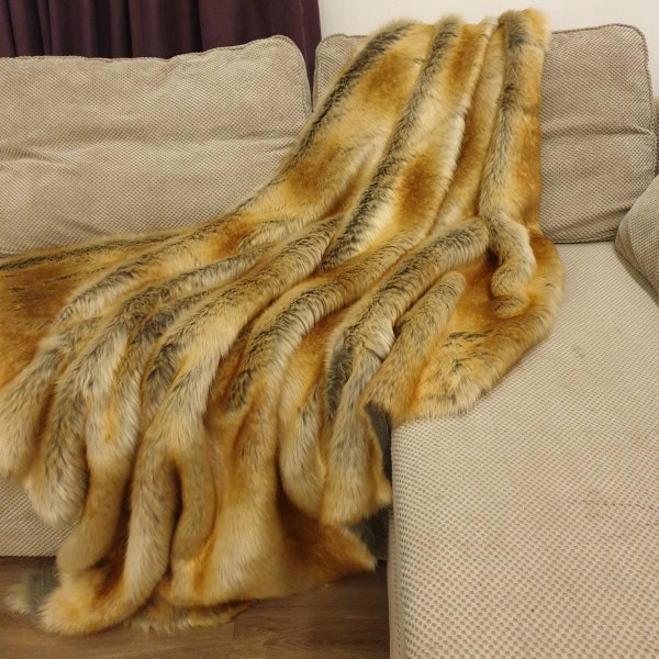 Faux Fur Bedspread - Etsy
