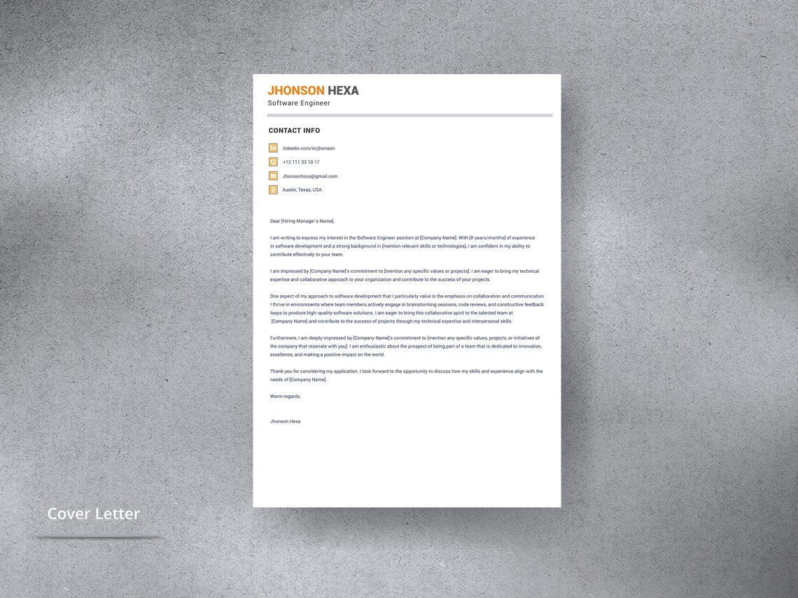 Infographic Resume Template for MS Word, ATS Friendly Infographic ...