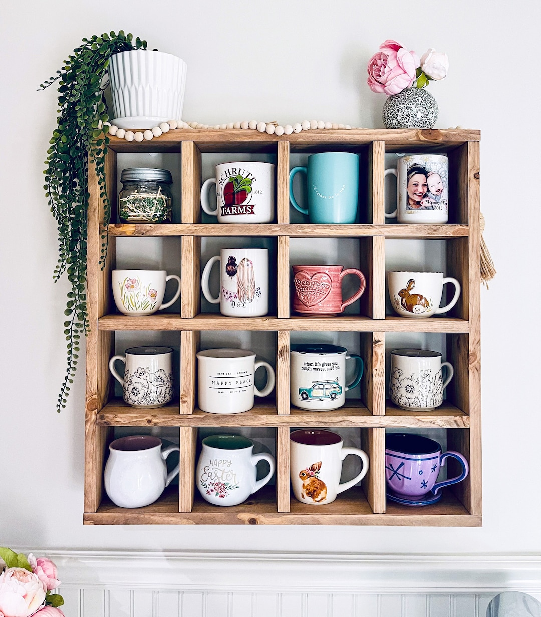 Mug Rack Wall Shelf - Etsy