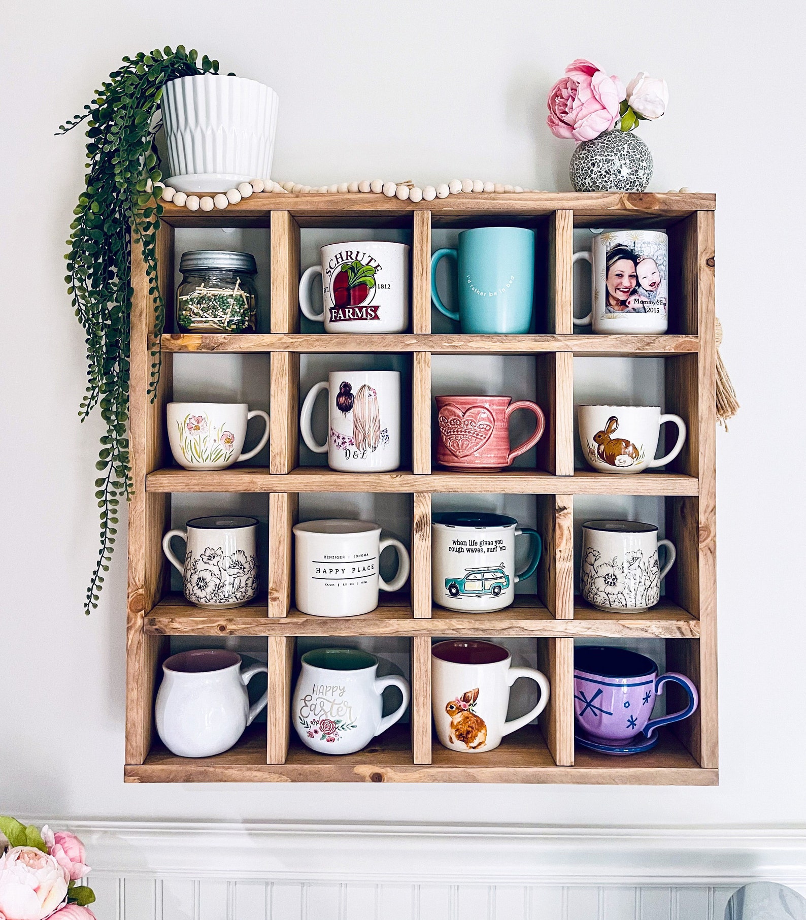 Mug Rack Wall Shelf - Etsy