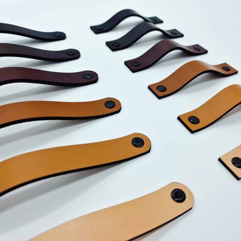 Leather Drawer Pulls - Etsy