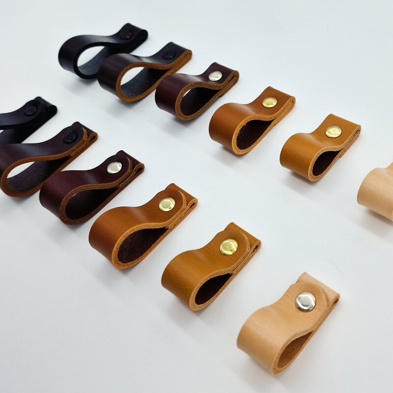 Leather Knobs - Etsy