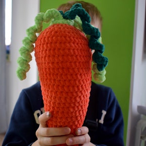 Crochet Carrot Toy for Pretend Play/large Plush Carrot Play - Etsy