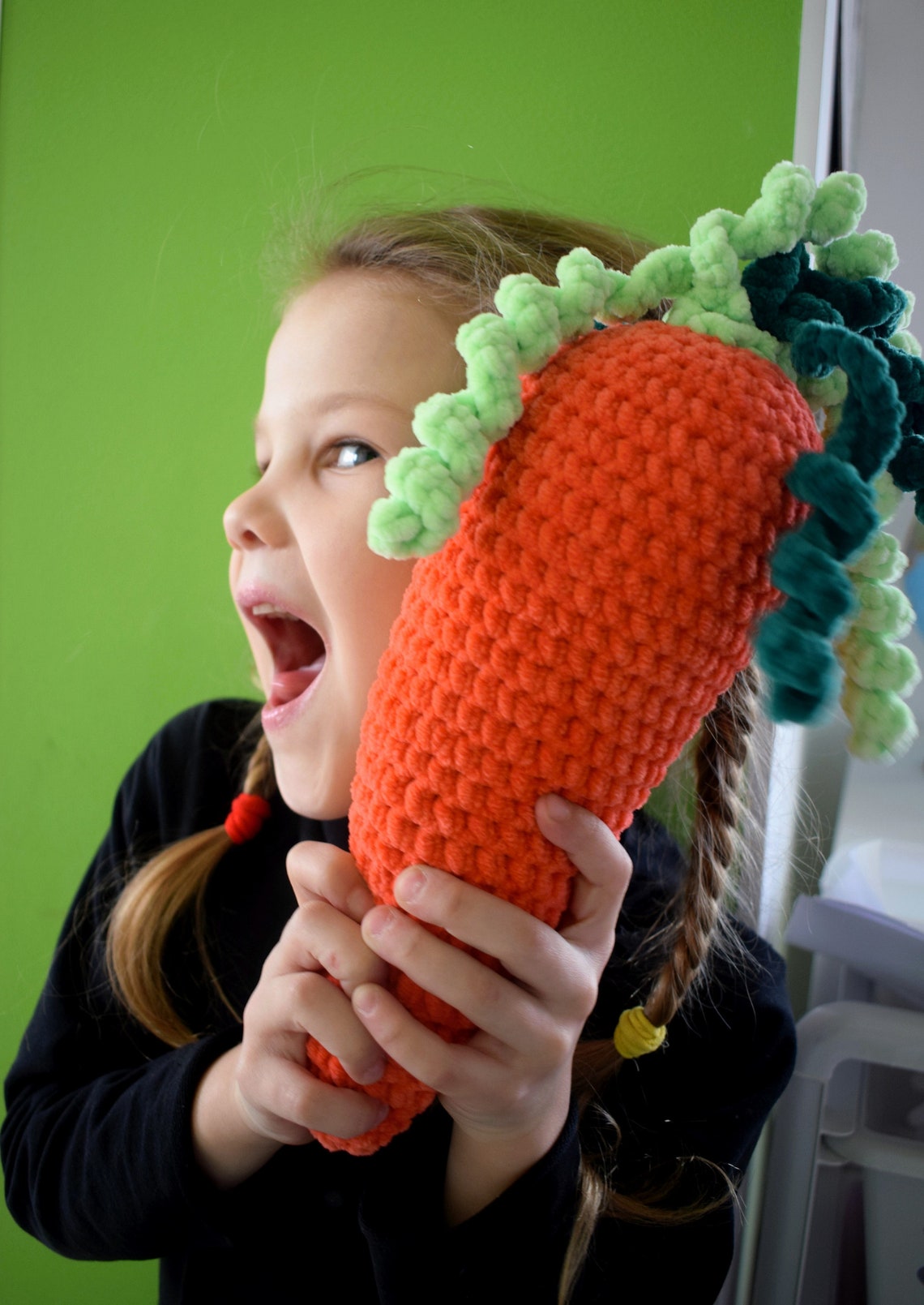 Crochet Carrot Toy for Pretend Play/large Plush Carrot Play - Etsy