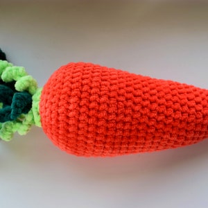 Crochet carrot toy for pretend play/Large plush carrot play | Etsy