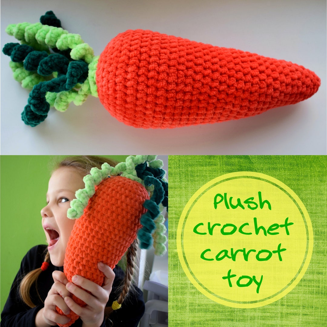 Crochet Carrot Toy for Pretend Play/large Plush Carrot Play - Etsy