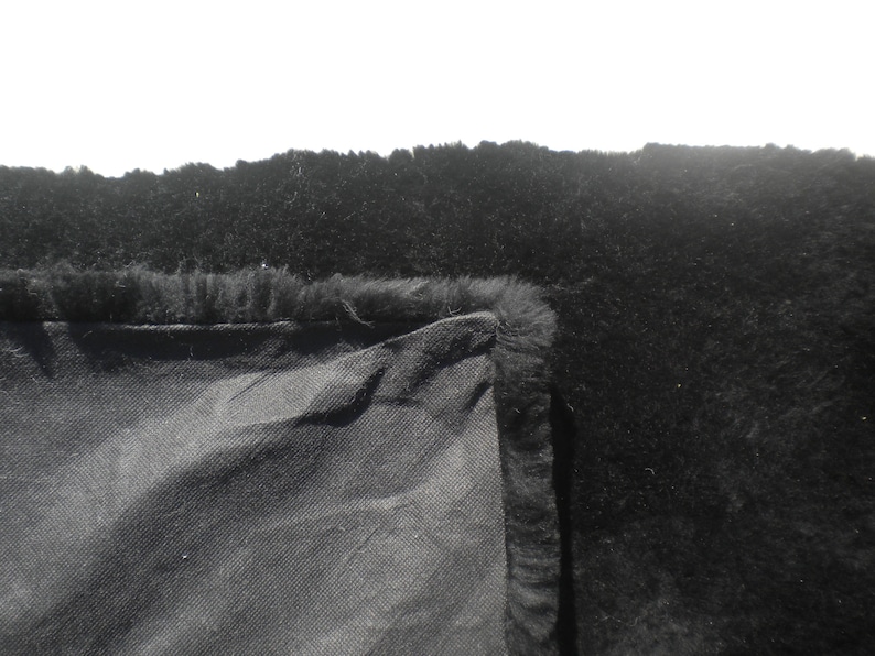 BIG ! UNIQUE ! GENUINE Patchwork Sheepskin Rug - Soft Natural Hair ...