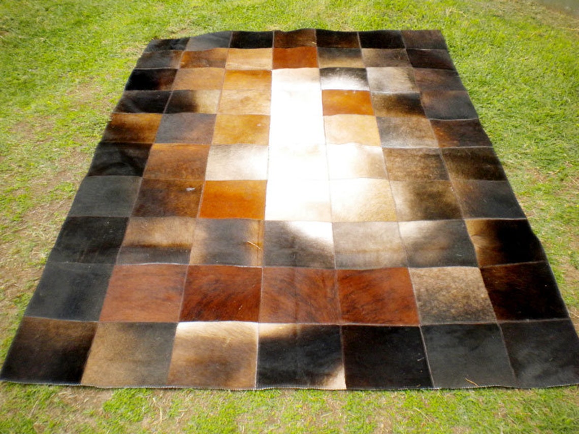 Ask for ANY SIZE Patchwork Cowhide Rug Natural Hair on | Etsy