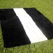 BIG ! UNIQUE ! GENUINE Patchwork Sheepskin Rug - Soft Natural Hair ...