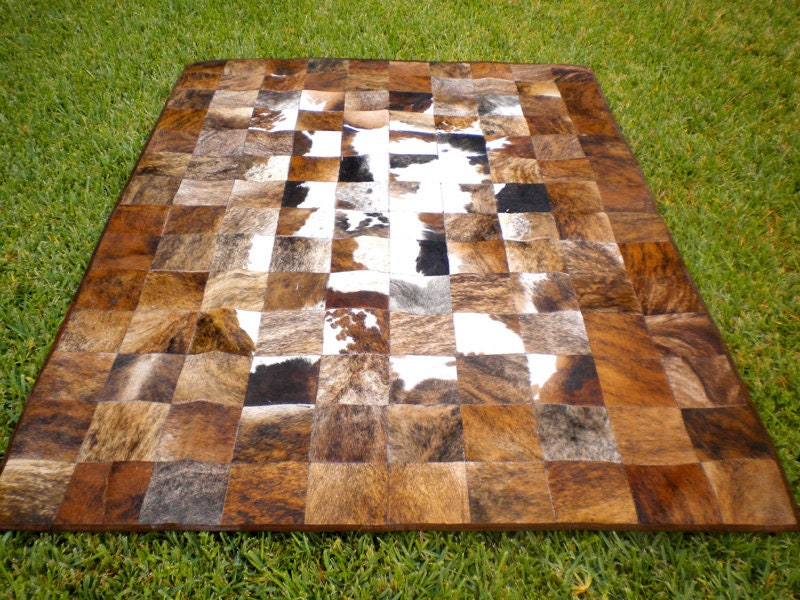 Ask for ANY SIZE Patchwork Cowhide Rug Natural Hair on - Etsy