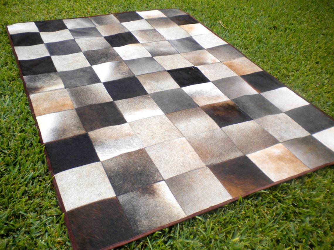 Ask for ANY SIZE Patchwork Cowhide Rug Natural Hair on | Etsy