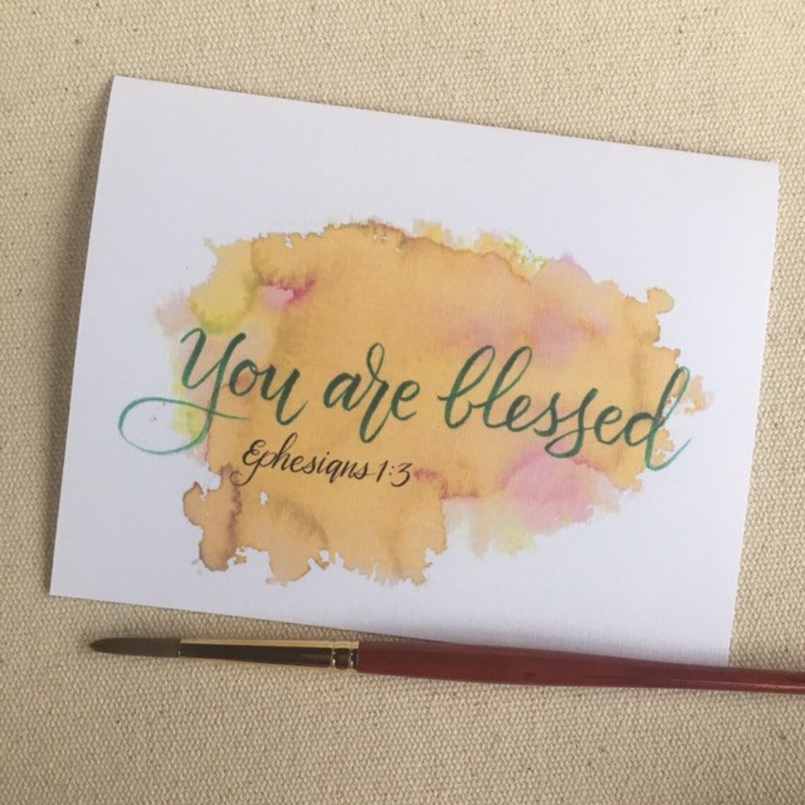 You Are Blessed Encouragement Card - Etsy