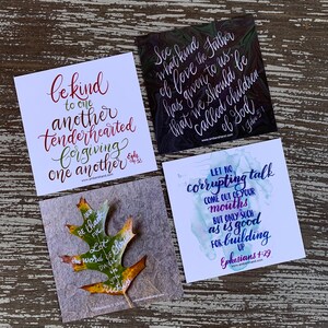 Encouragement Pack 2~ Mini Card Set ~ Assorted Scripture Verses ...