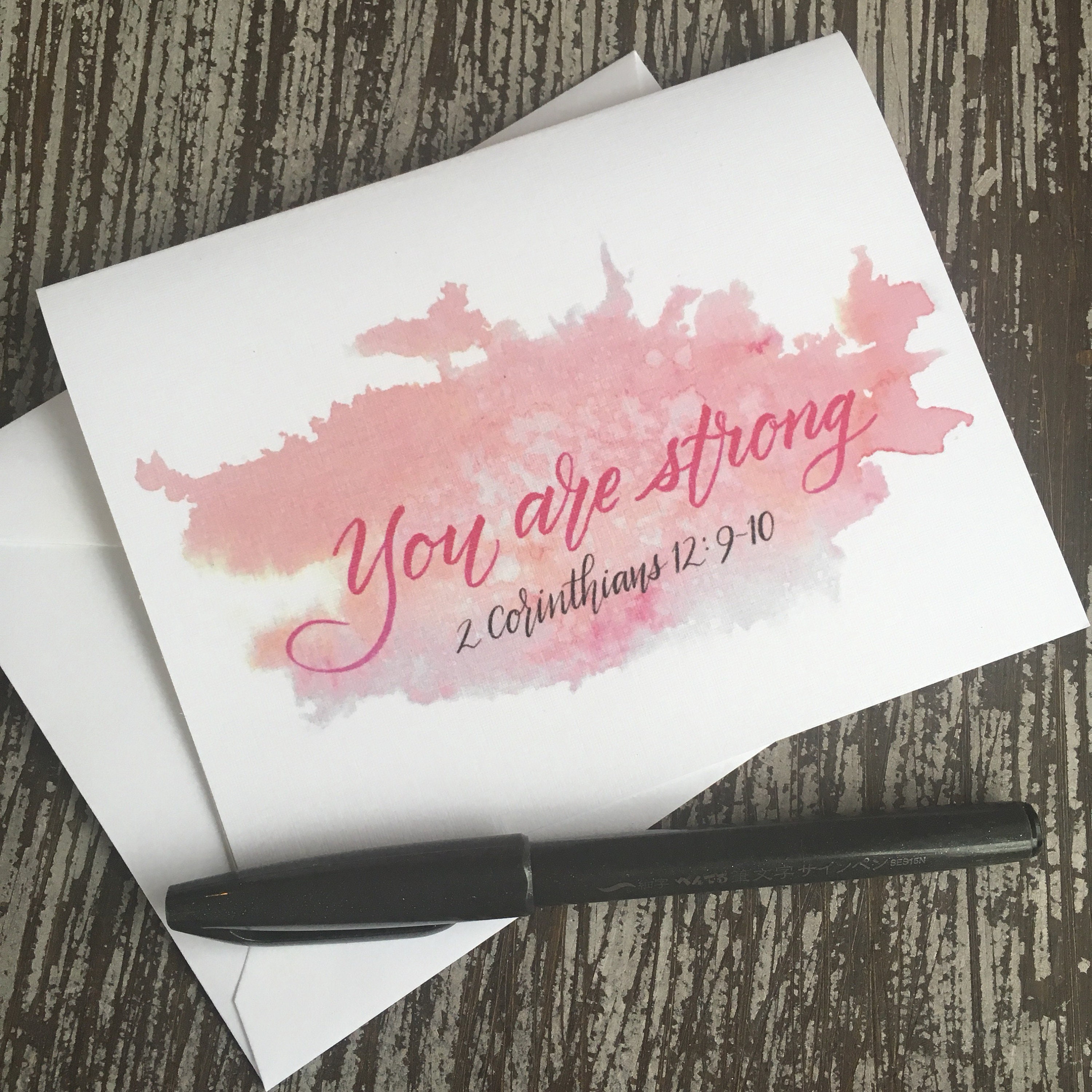 You Are Strong Encouragement Card - Etsy