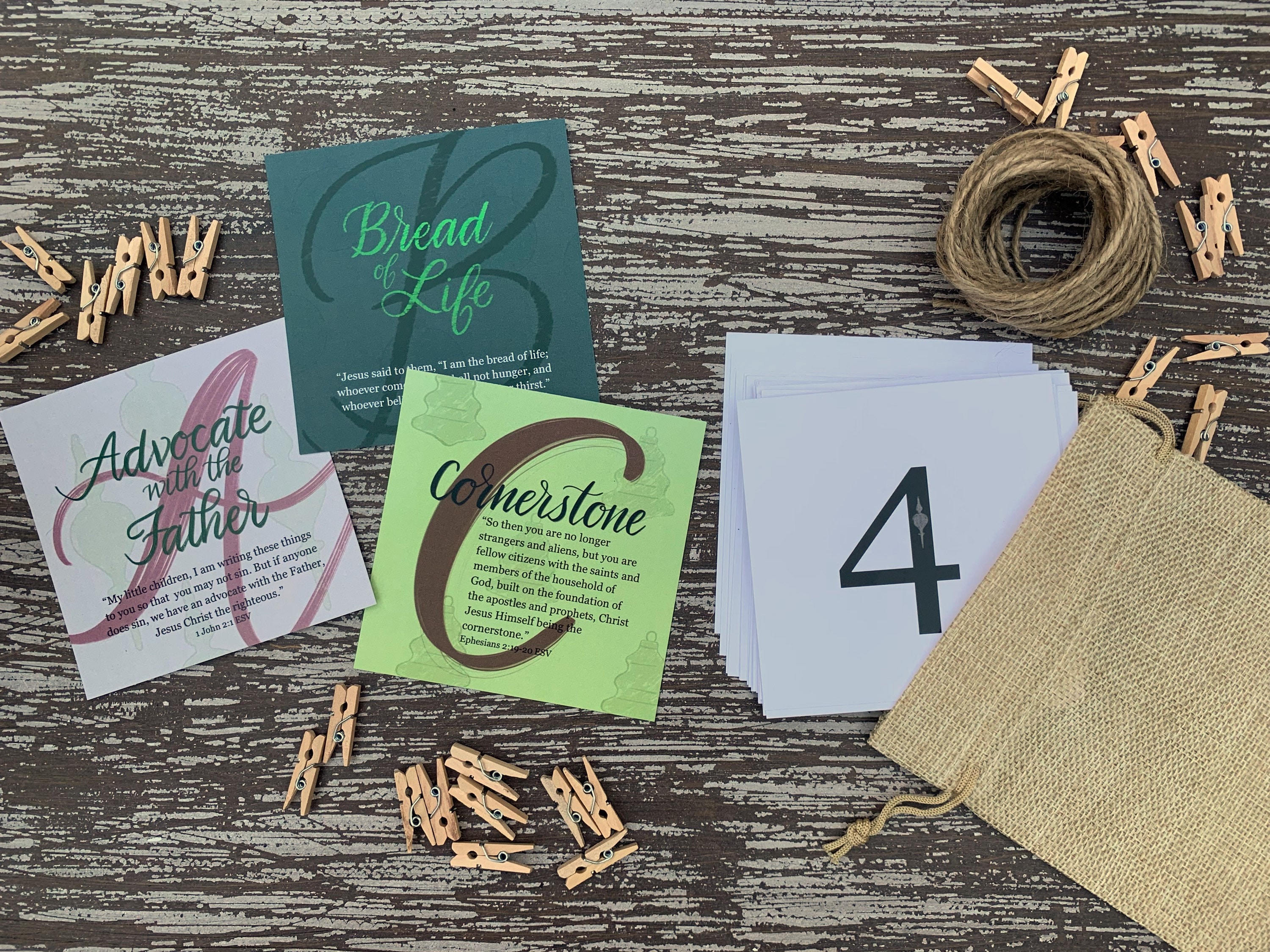 Names of Jesus ~ ESV ~ Advent Card Set ~ A 25-day Count-down of ...