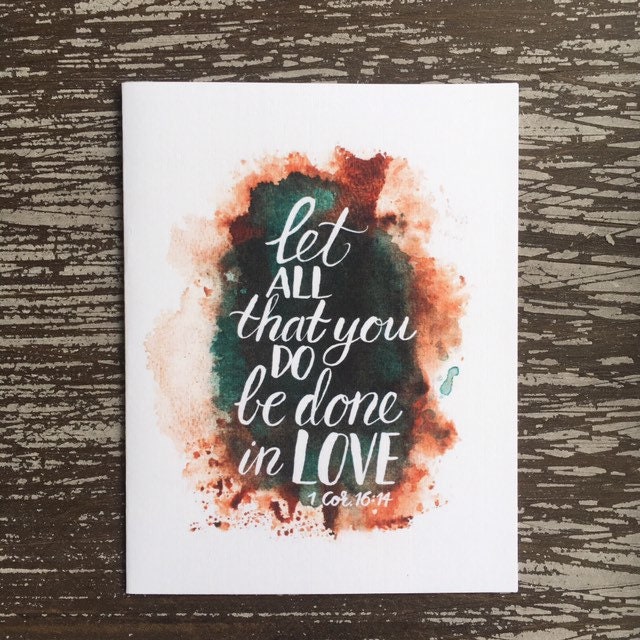 Hand-lettered Encouragement & Praise Scripture Greeting Cards Set of 4 ...
