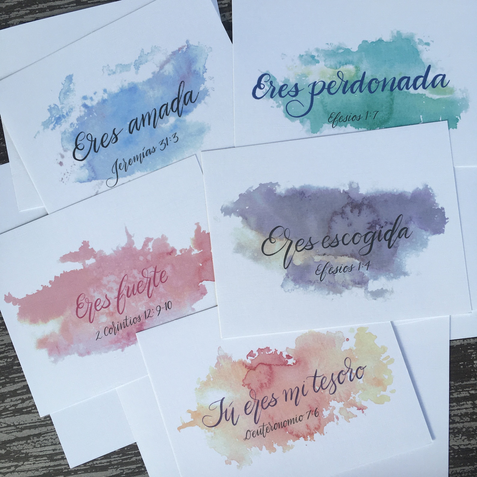 Printable Spanish Bible Verse Cards ~ Notas De Amor Del Corazón De Dios ...