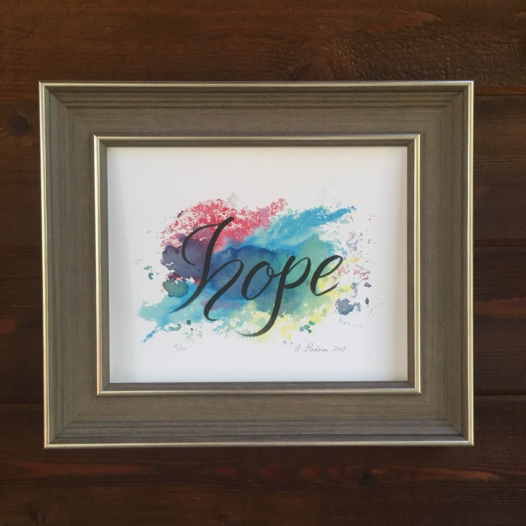 Hope Print ~ 8 X 10 Inch Art Print ~ Encouragement Print - Etsy