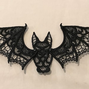 Lace Bat - Articulated (free Standing Lace - A Finished Embroidery ...