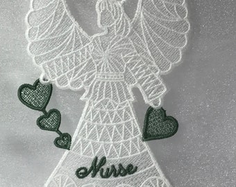 Memory Angel free Standing Lace A Finished Embroidery | Etsy