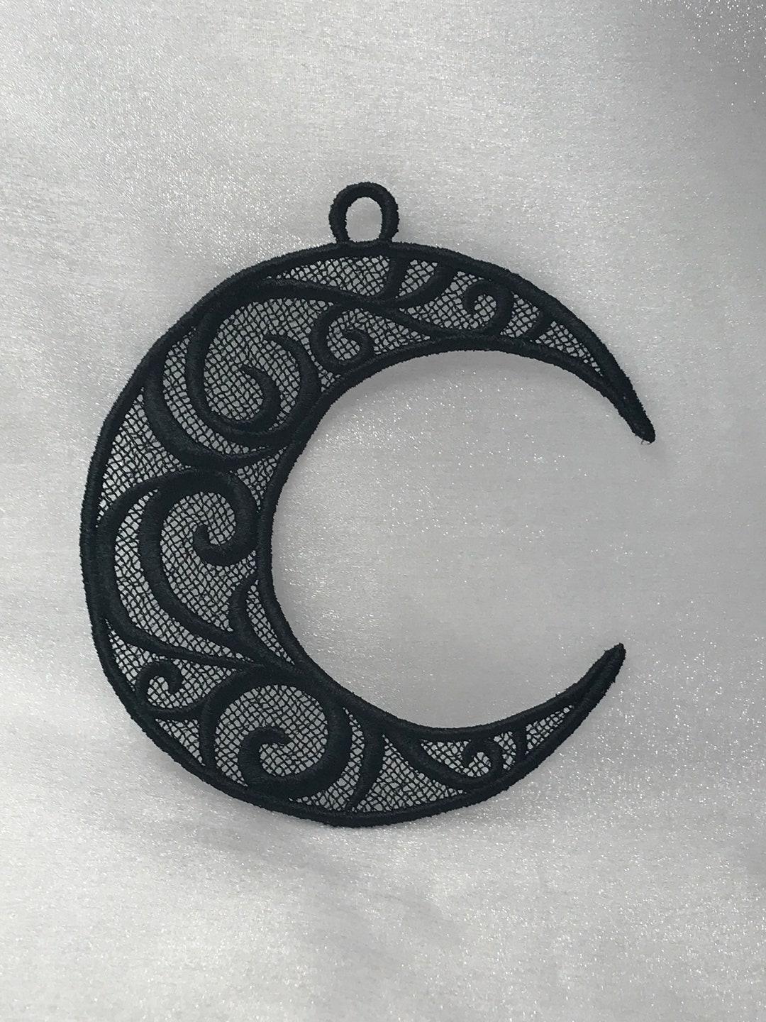 Crescent Moon (free Standing Lace - A Finished Embroidery Product, Not ...