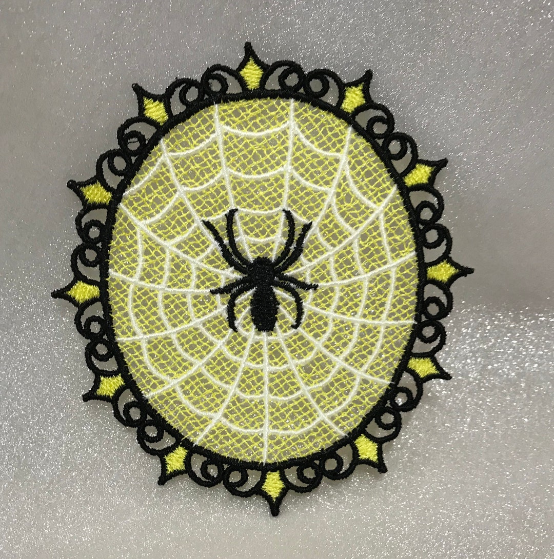 Webbed Spider (free Standing Lace - A Finished Embroidery Product, Not ...