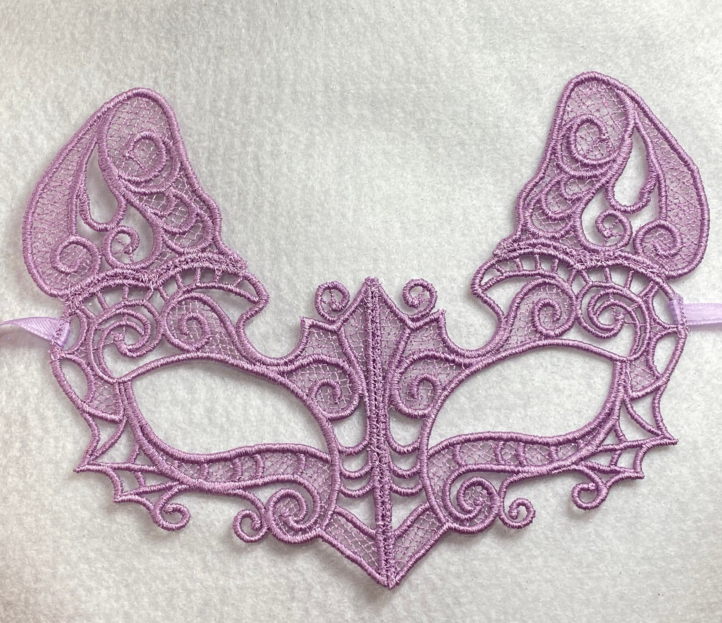 Kitty Cat Mask free Standing Lace A Finished Embroidery - Etsy